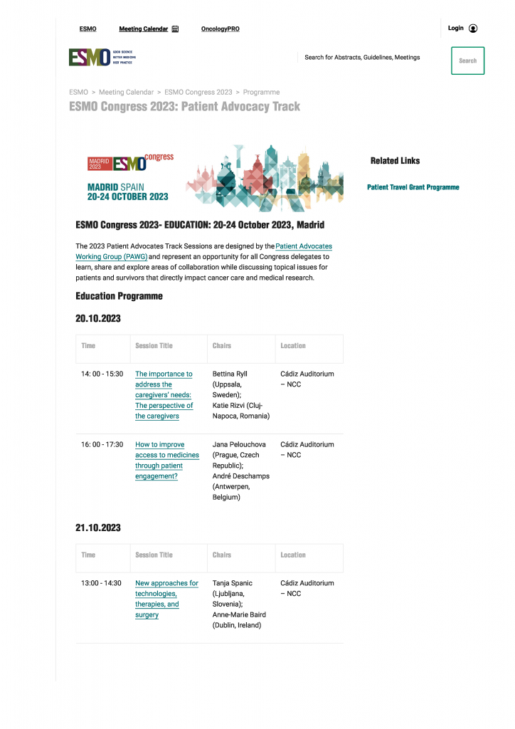 ESMO 2023 - Asociación Asaco